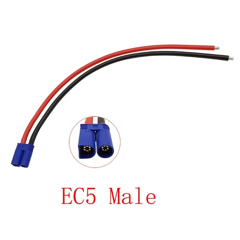 Cáp Silicon EC5 12AWG EC5 Nam Cắm / Jack Nữ Đầu Nối Dây Đuôi Heo Cho ...