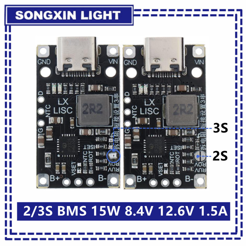 Bộ pin lithium công suất cao Bảng sạc 2S / 3S BMS tăng cường sạc nhanh ...