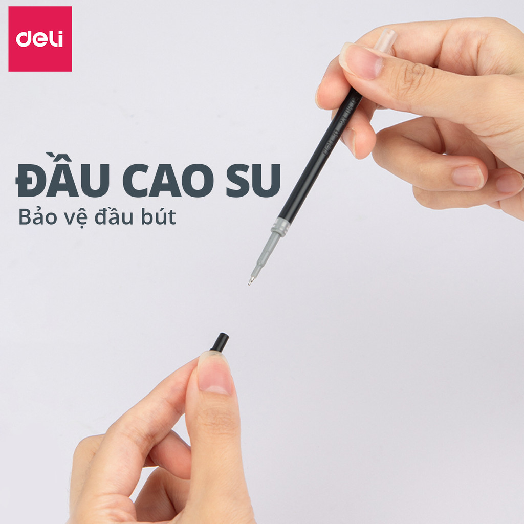 Combo 10 20 Ruột Bút ST Gel Deli Thế Hệ Mới Ngòi ST 0.5mm Dùng Cho Bút ...