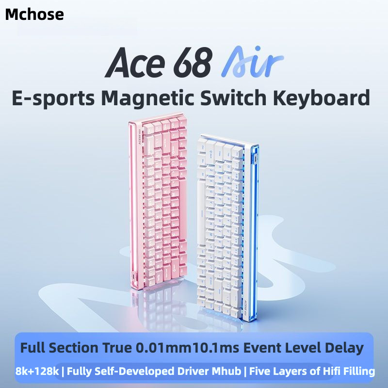 Hàng có sẵn!!! Mkose Ace68 Air Magnetic Switch Bàn phím cơ thể thao điện tử có dây Chơi game có ...