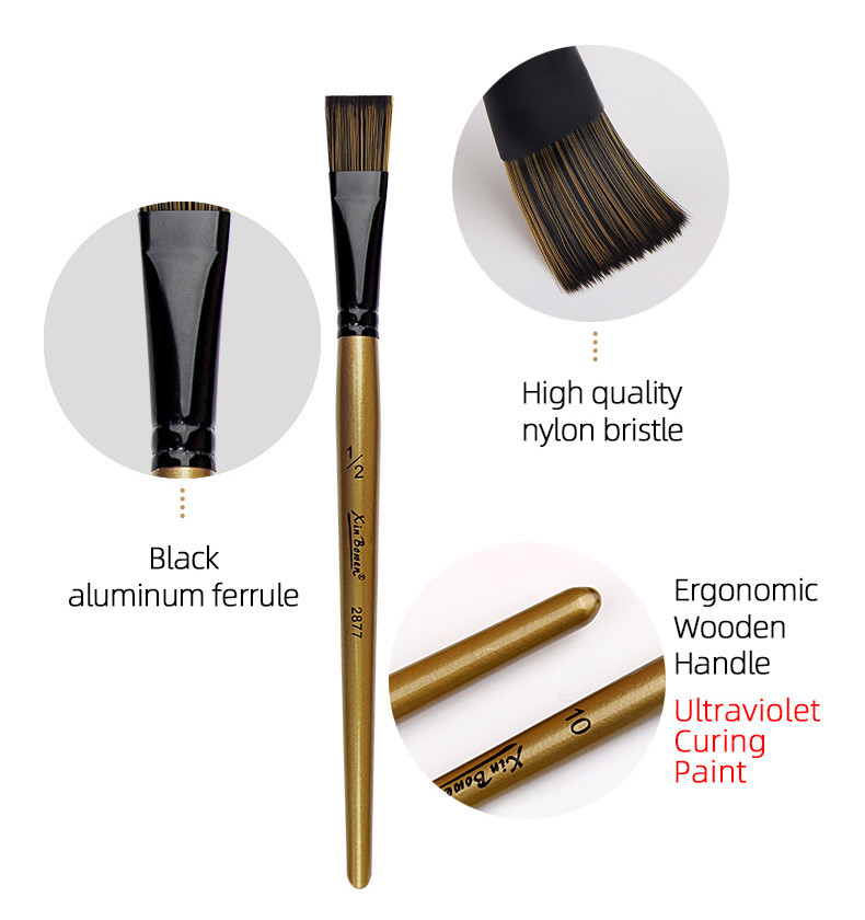 Ossayi 10 Gói Bộ Cọ Sơn Nghệ Thuật Lông Nylon Cao Cấp Có Tròn, Filbert ...