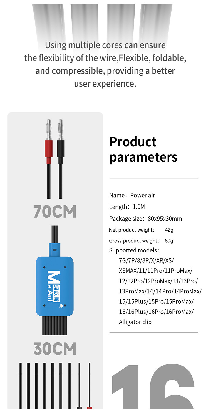 Maant M064 Dòng Điện IP 8 Trong 1 Cho Điện Thoại 7-16 ProMax Cho Điện ...