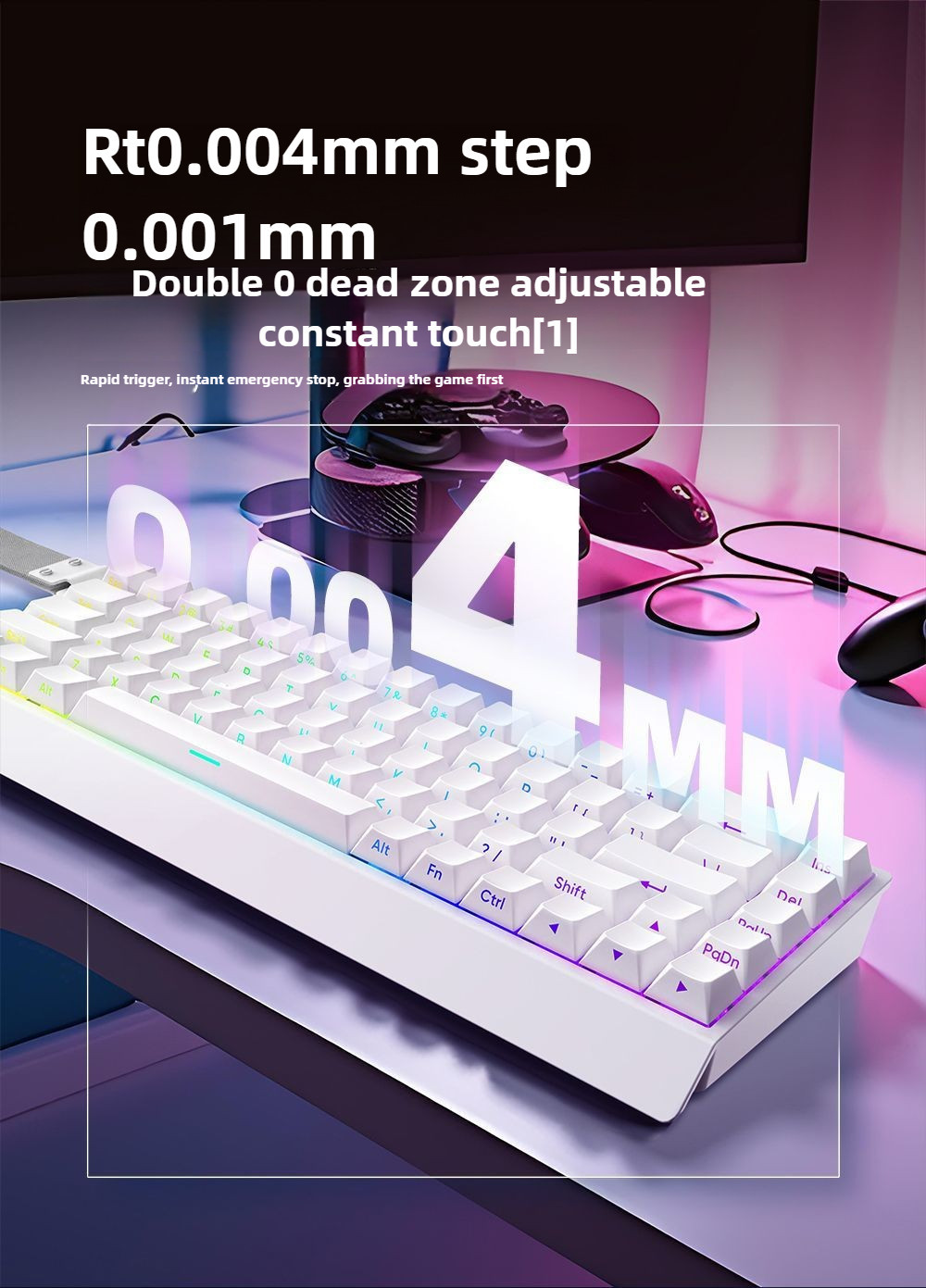 Mercury 68 Từ Công Tắc Bàn Phím Cơ 0 Dead Zone Hot Swappable RGB Gaming 0,001mm SOCD Bàn Phím ...