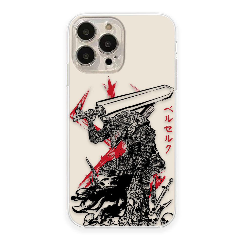 Anime Berserk Guts Tranh Vỏ Điện Thoại Trong Suốt Cho iPhone Apple 16 ...