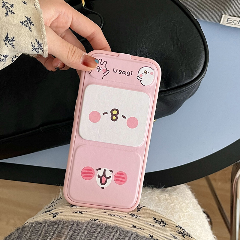 Kawaii Kanahei Rabbit Có Thể Gập Lại Chân Đế Da Điện Thoại Di Động Ốp ...
