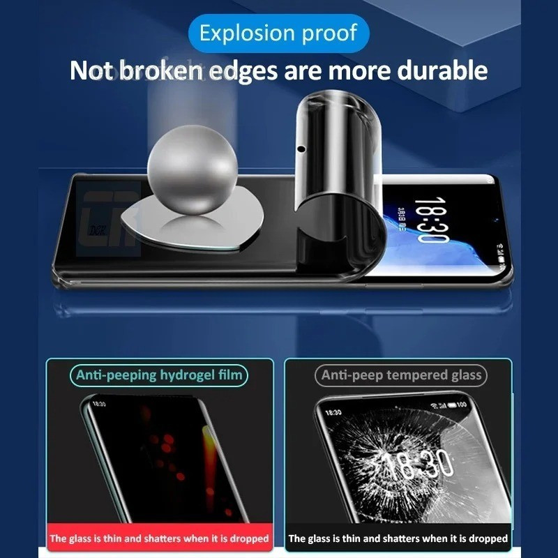 IQOOZ10 2in1 Màn hình riêng tư Phim Hydrogel mềm cho VIVO IQOO Z10 X Turbo Pro Z10X Z10TurboPro ...