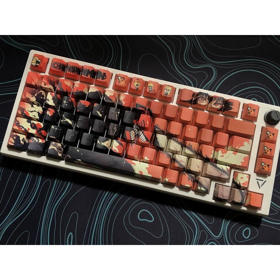 Chainsaw Man Keycap Cherry Profile 70 / 105 / 118 Phím PBT Thuốc nhuộm ...