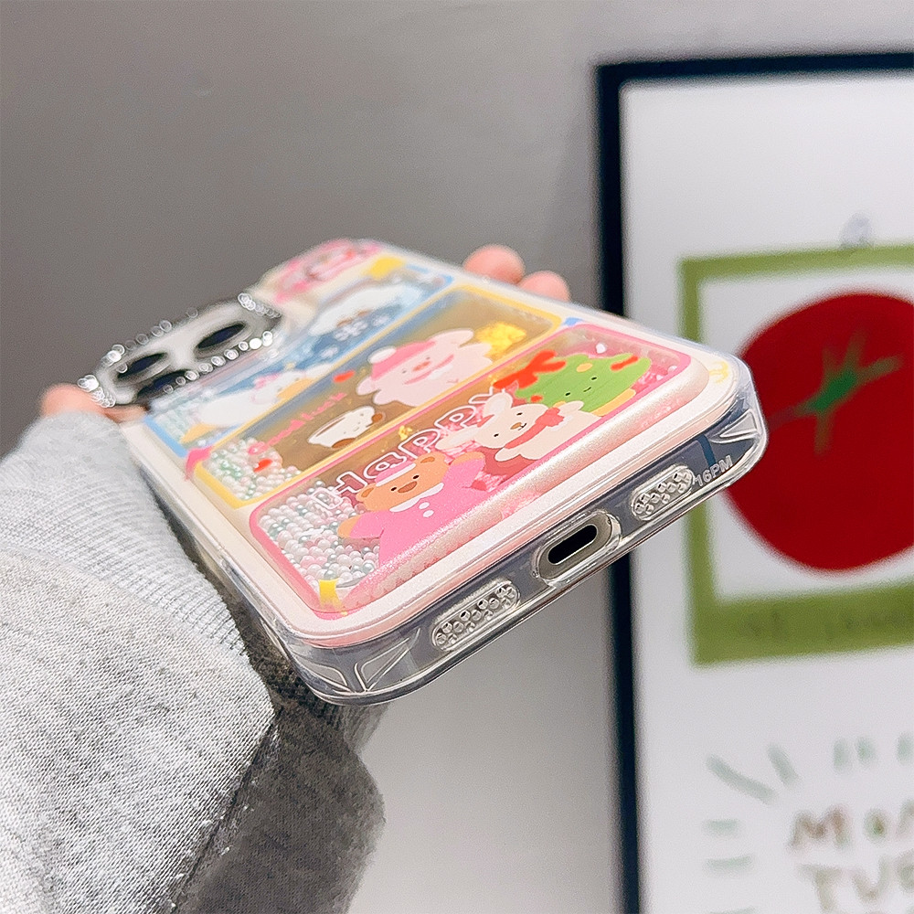 Ốp điện thoại cát lún hoạt hình sang trọng Jelly Cat cho IPhone 16 15 14 13 Pro Max Chống vân ...