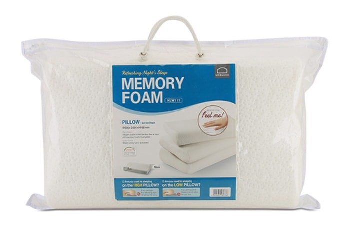 Gối Memory Foam 50D Lock&Lock HLW111, HLW112, Hàng chính hãng, vỏ bọc ...