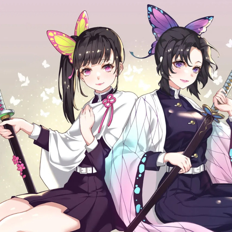 Anime Bướm Cánh Bông Tai Demon Slayer Kimetsu No Yaiba Kochou Shinobu ...