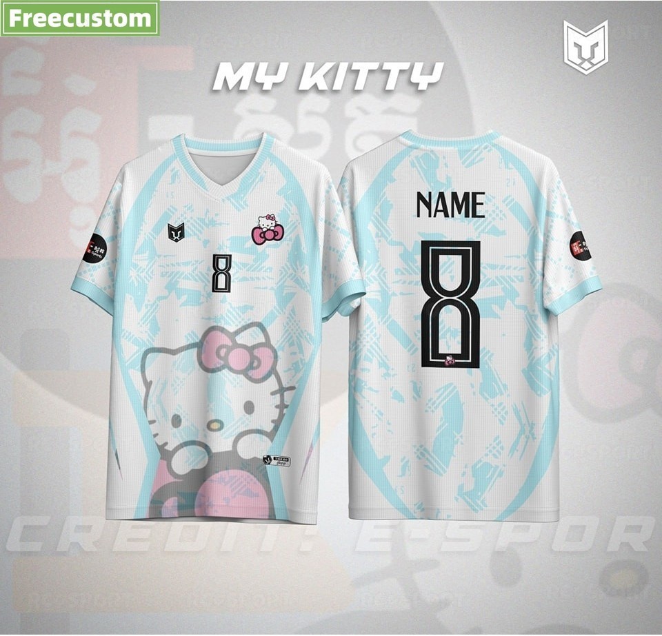 (Tên tùy chỉnh)) Malaysia Mới Hello Kitty thiết kế Jersey Free tùy ...