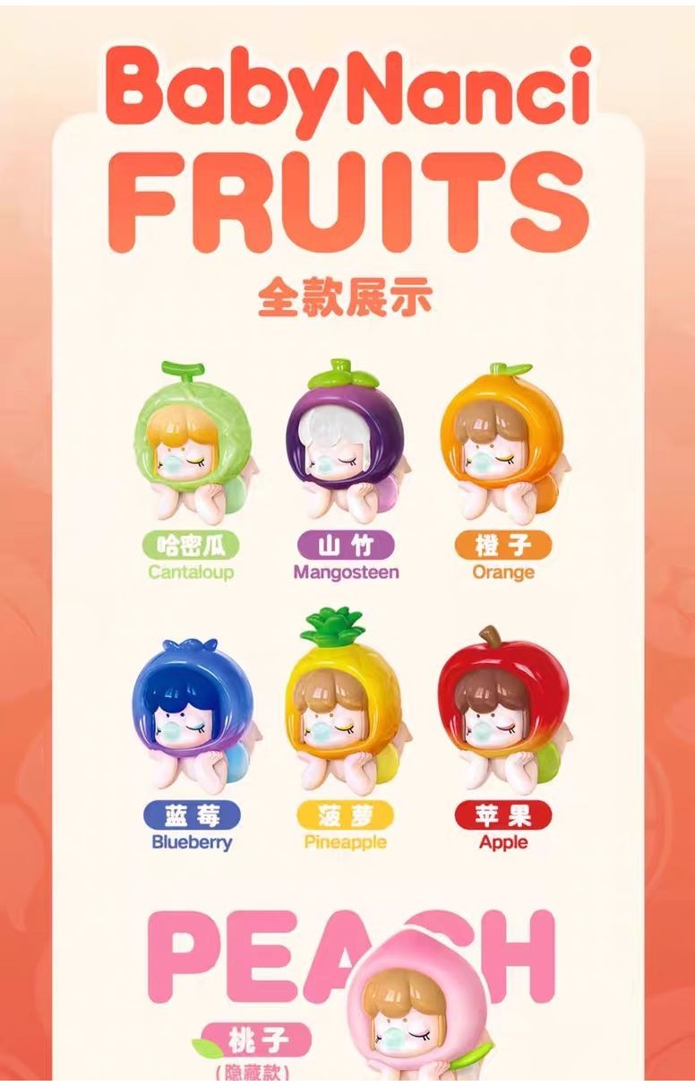Baby Nanci Fruits Series Blind Box Cute Figures Birthday Christmas Gift ...