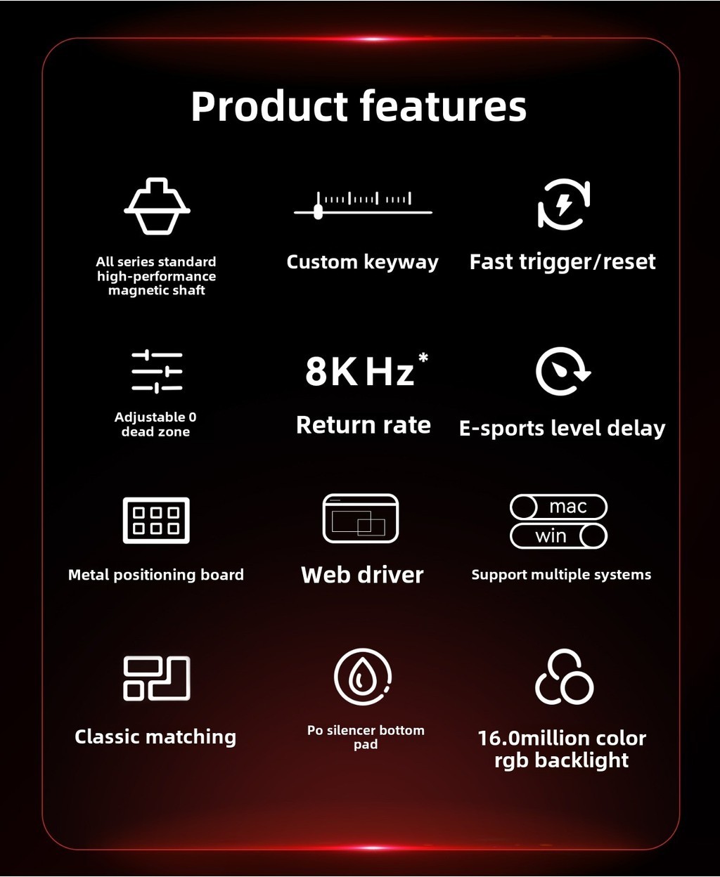 MADLIONS MAD 68 R/HE/Pro Magnetic Switch Mechanical Keyboard Wired Full ...