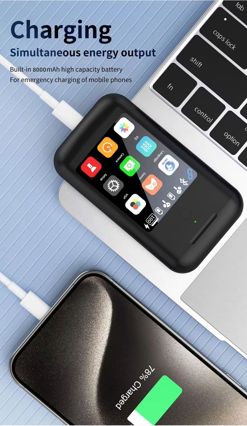 Tai nghe Bluetooth A98 Tai nghe 3 trong 1 Đa chức năng Mobile Power Bank Tai nghe hiển thị đa ...