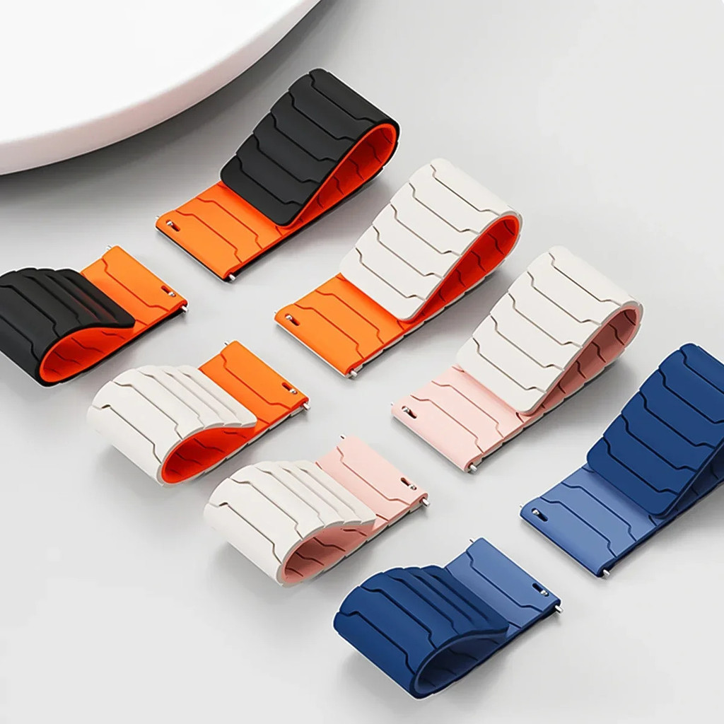 Dây Silicon từ tính 22mm 20mm cho Amazfit Balance Cheetah Pro Round GTR GTS 4 3 Pro 2 bip 5 47mm ...