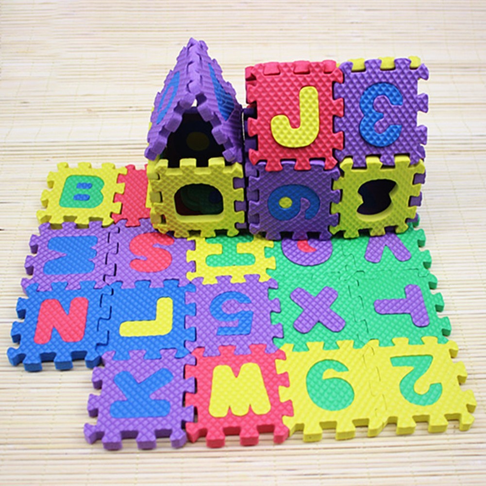 [Oncem] 36 CÁI PLAY MAT ABCD 123 ALPHABET KIDS TRẺ EM MỀM EVA FOAM ...