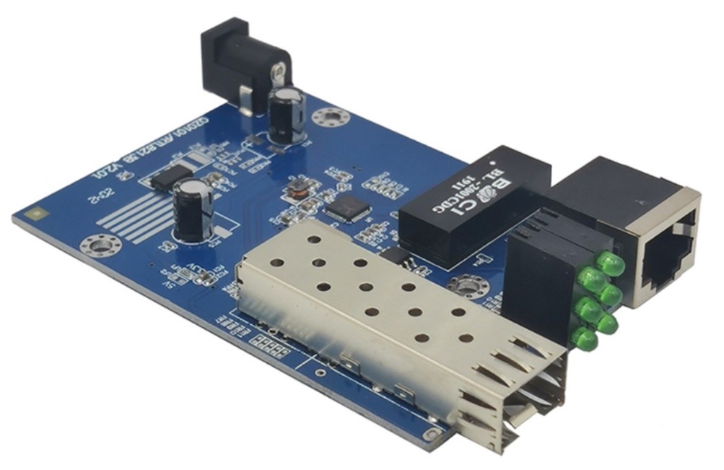 Dây Cáp Quang Chuyển Đổi 1 Cổng sfp Sang 1 rj45 gigabit Qualcomm PCB 10 ...
