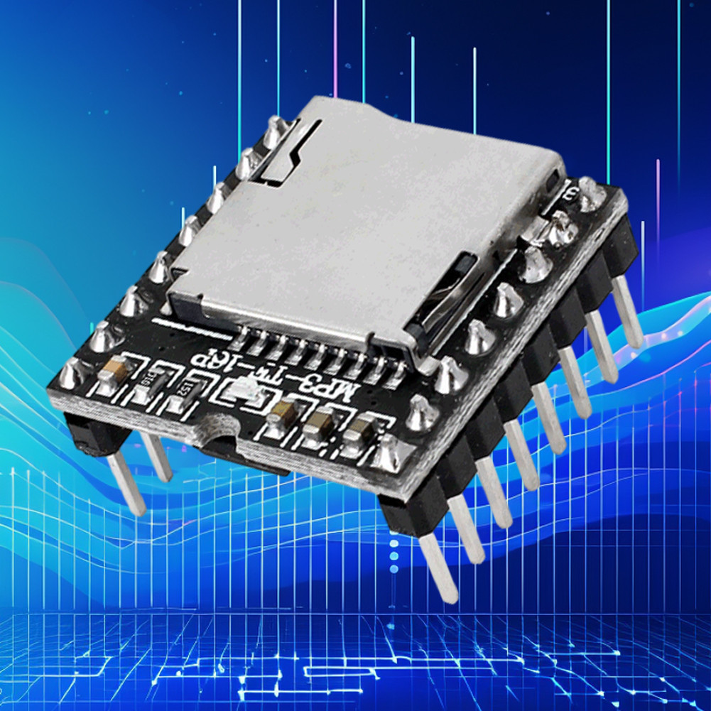 1-5 Chiếc DFPlayer Mini MP3 Player Module V3.0 16P Thẻ TF U Đĩa DF ...