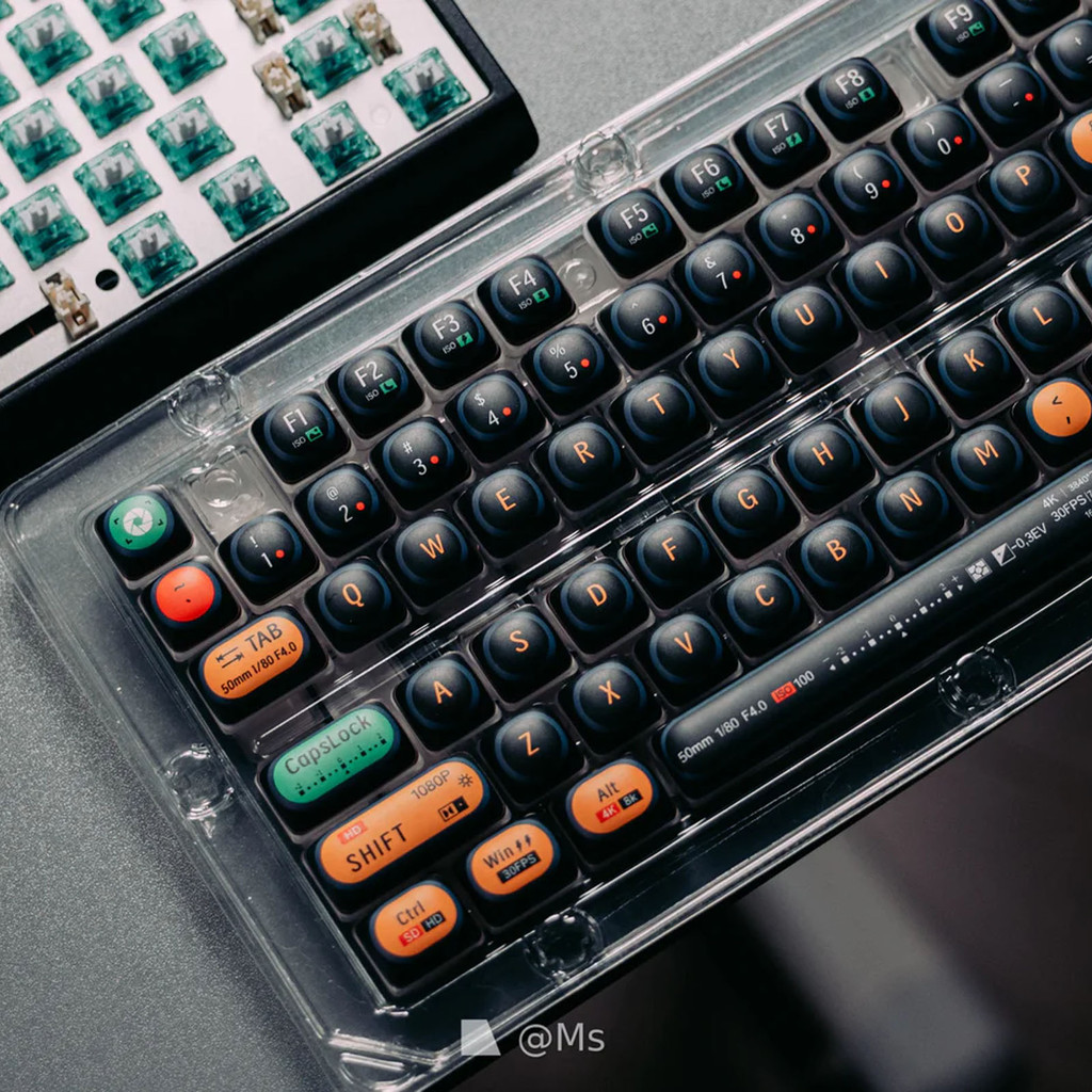 Camera Keycap 125 Phím MOG Profile PBT Wooting EZ63 Mad68 Aula F75 ...