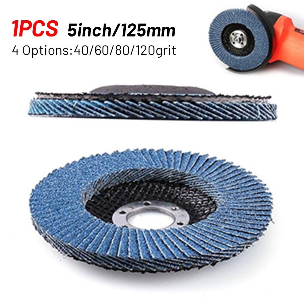 Đĩa chà nhám kim loại 5 '' 125mm Máy mài góc Lưỡi dao 40 / 60 / 80 ...
