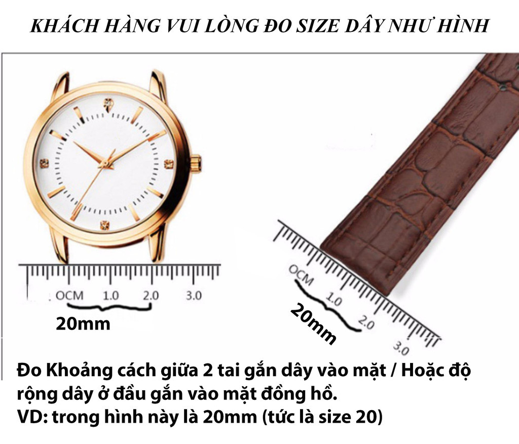 (Đen-Phom mỏng không may) Dây đồng hồ TANK da bò thật dập vân Kỳ Đà ...