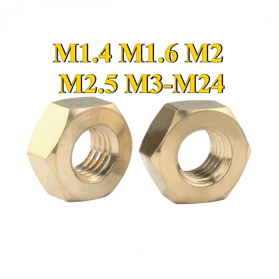 Đai ốc lục giác (Đồng) M1.4 / M1.6 / M2 / M2.5 / M3-M24 [[YL-VN-LMF-33 ...