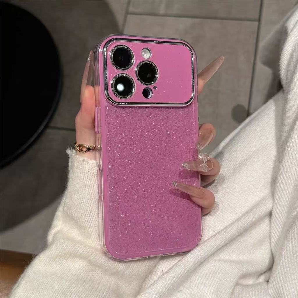 Ốp điện thoại màu trơn cửa sổ lớn lấp lánh sang trọng Thích hợp cho ...