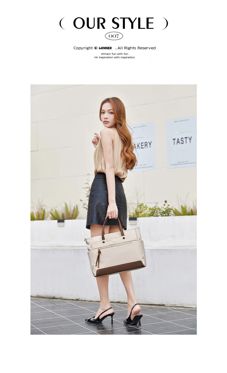 Túi đựng máy tính xách tay nữ 14 inch, dung lượng lớn, tóm tắt doanh ...