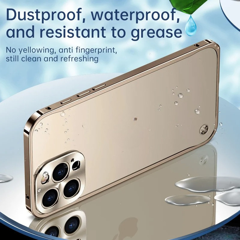 Khung Nhôm Kim Loại Dành Cho 17 16 15 14 13 12 Pro Max Plus Mini Cản ...