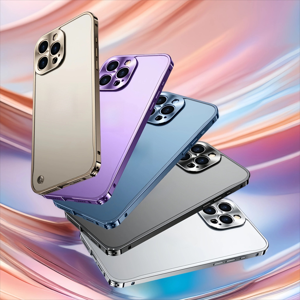 Khung Nhôm Kim Loại Dành Cho 17 16 15 14 13 12 Pro Max Plus Mini Cản ...