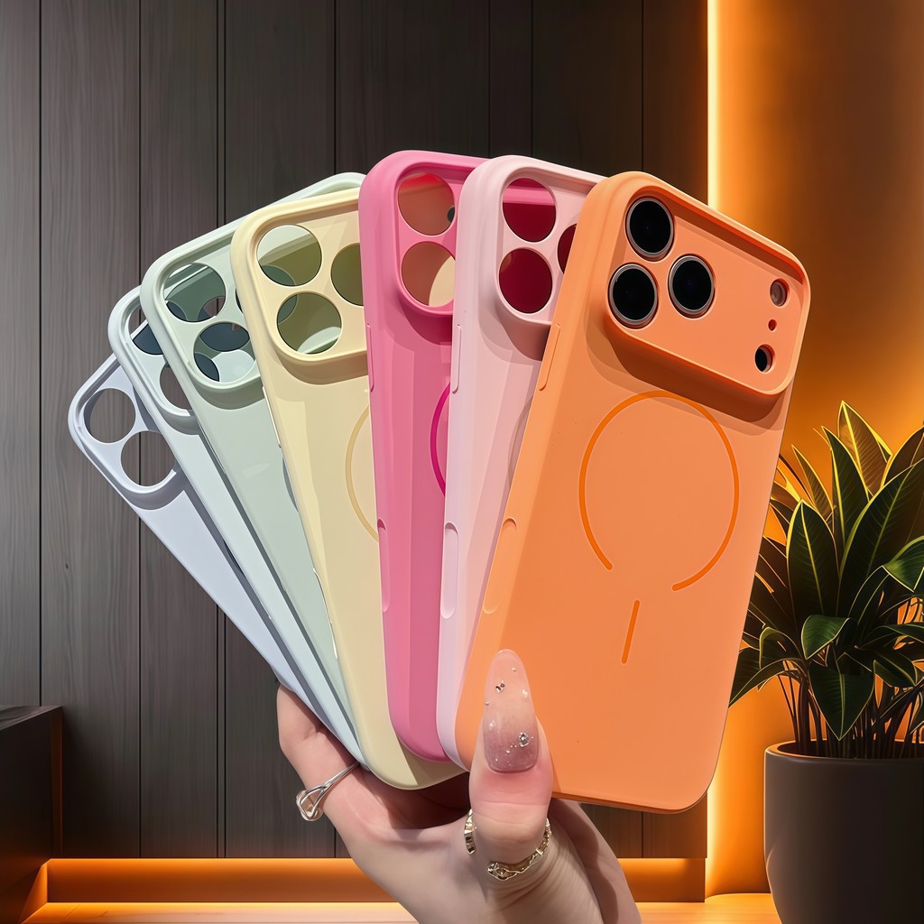 Vỏ Mới Silicon Siêu Mỏng Làm Mát Mềm Ốp lưng Từ Tính Cho iPhone 13 14 ...