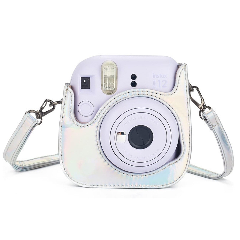 Polaroid mini12PU Da Retro Túi Máy Ảnh Đáy Xanh Hoa Hồng Bảo Vệ Camera ...