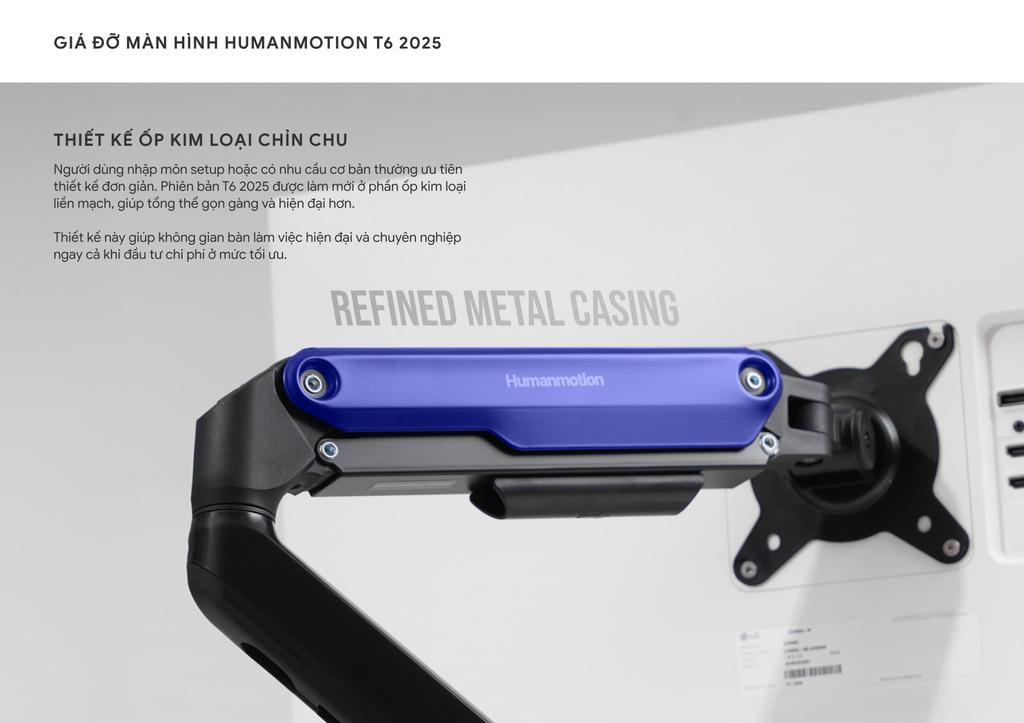Giá đỡ màn hình Hyperwork Humanmotion T6 2025 | Chịu tải 9kg tối đa 32 ...