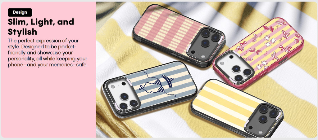 CASECASE X Sweetheart Mix Case Black Edge Clear Hard Từ Hút Tác Động ...