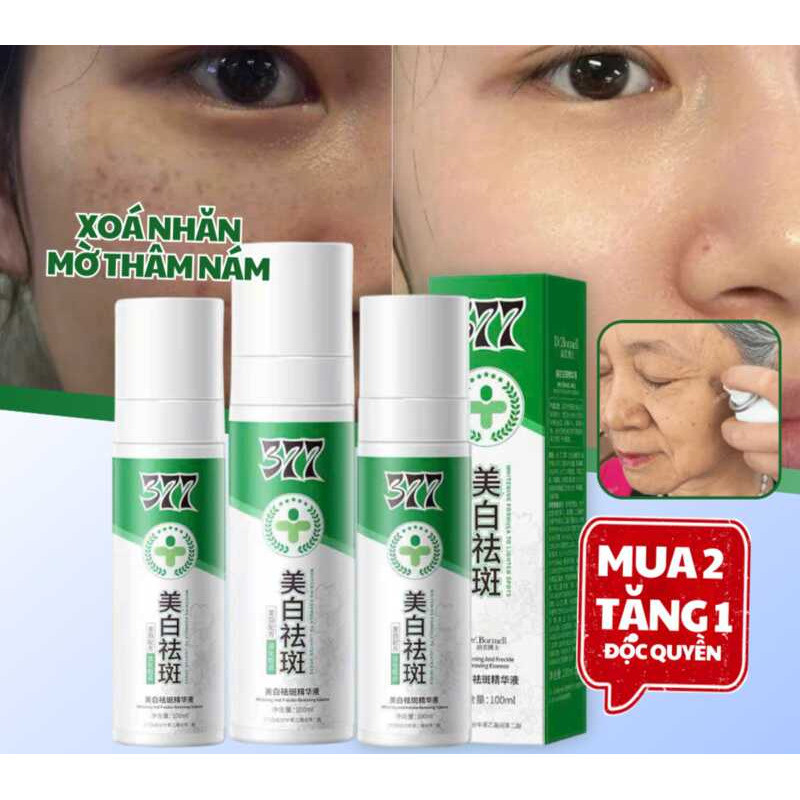 Tinh chất dưỡng trắng da kem mờ thâm nám tàn nhang đồi mồi 377 xịt ...