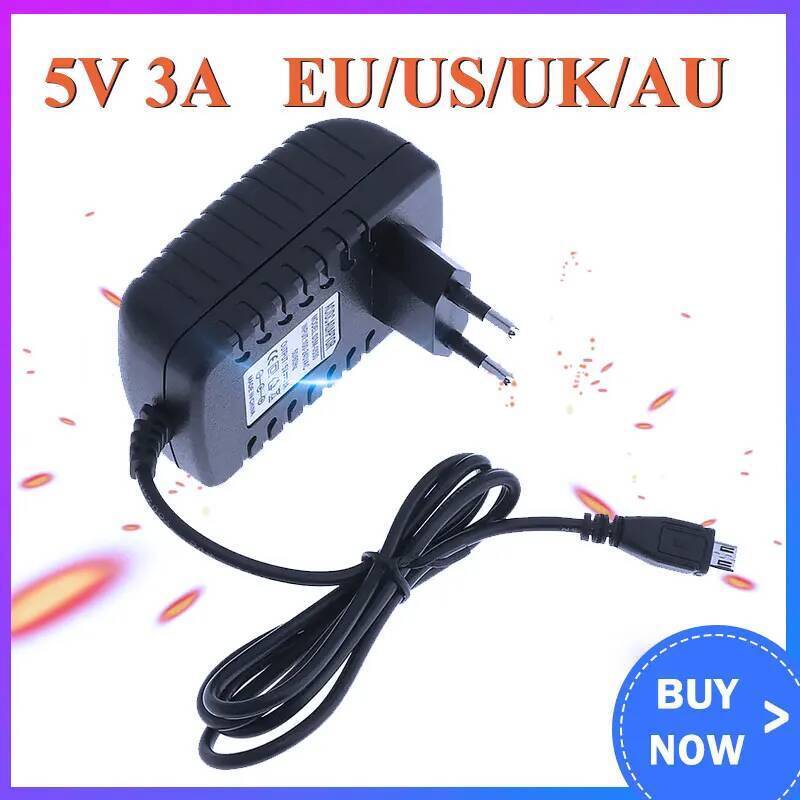 TA Raspberry Pi 3 Bộ Chuyển Đổi Nguồn 5V 3A DC Nguồn 100V ~ 240 V EU US ...