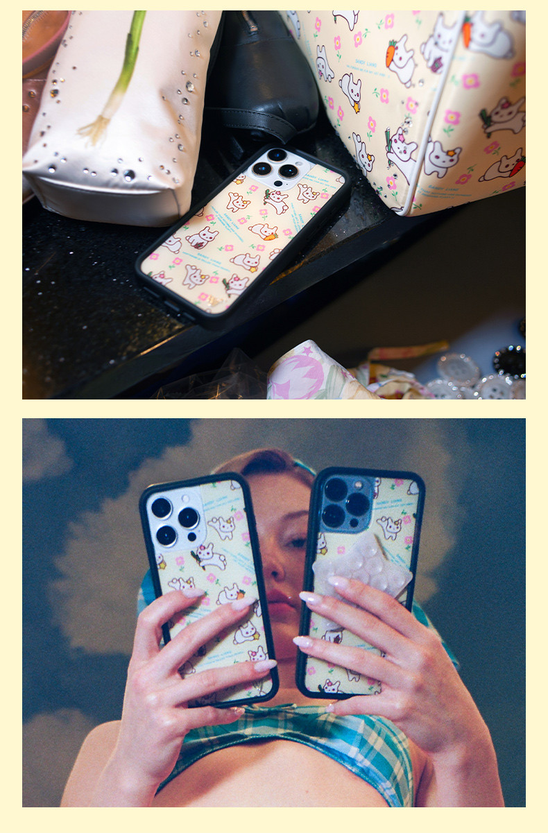 Ốp điện thoại tên chung Sandy Liang x Wildflower cho iPhone 12 13 14 15 ...