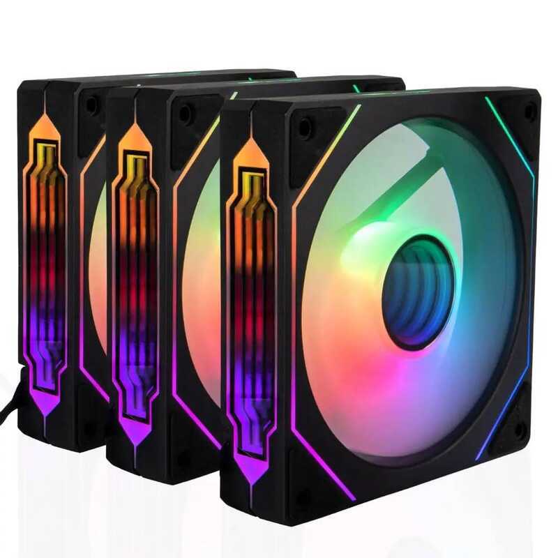 Ốp lưng máy tính PRISM 4 PRO Gương chu kỳ ARGB 120mm 4Pin PWM PC Làm ...
