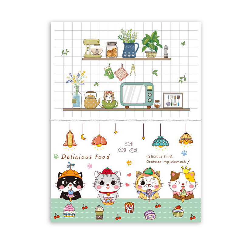 Nhà Bếp Chống Dầu Miếng Dán Chống Thấm Nước Chống Cháy Cao Giấy Dán ...