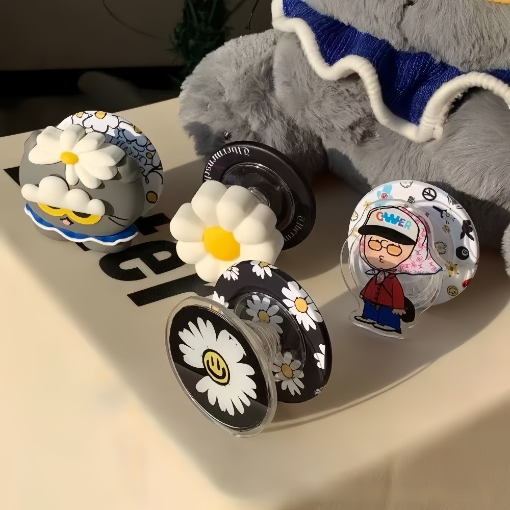 Silicone Daisy Boy Điện thoại di động Giá đỡ từ tính có thể thu vào ...