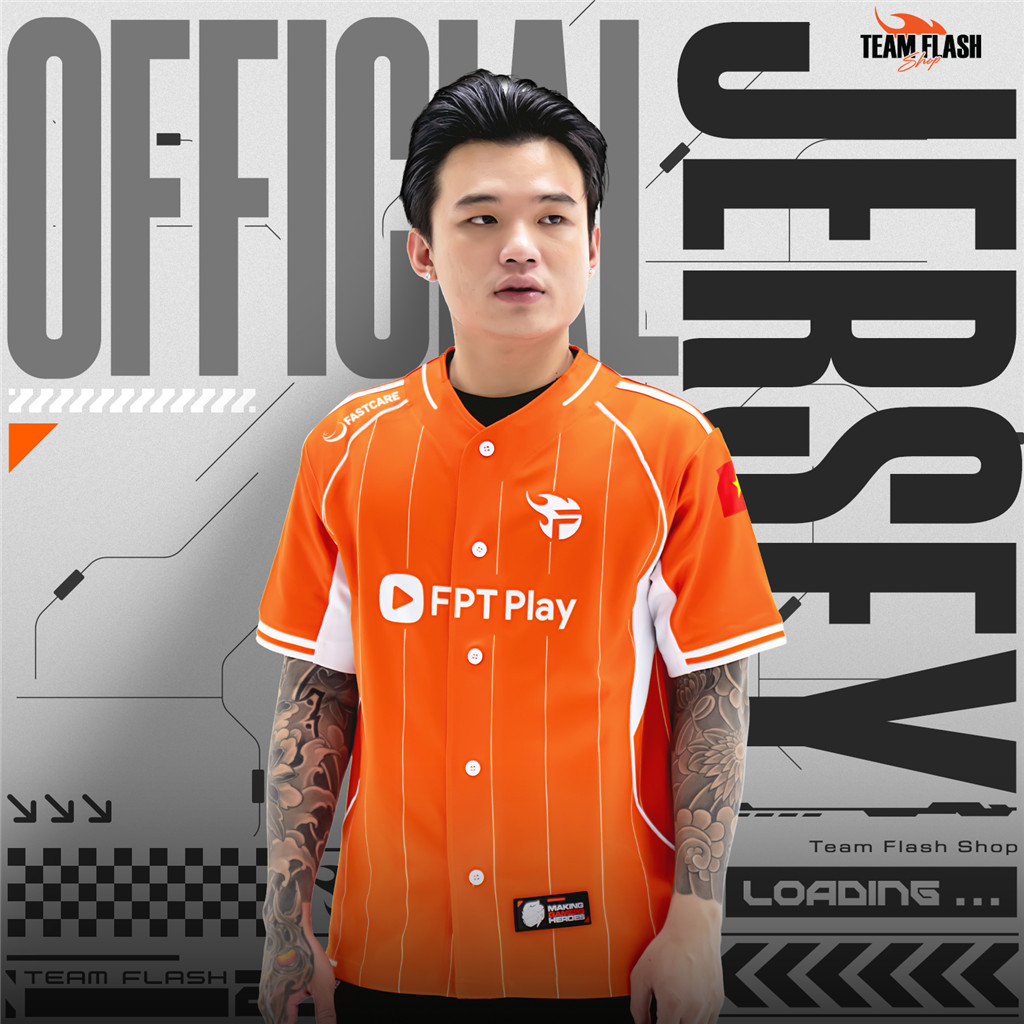 Áo sơ mi nút phong cách mới của FPT x Flash Team Spring | Shopee Việt Nam
