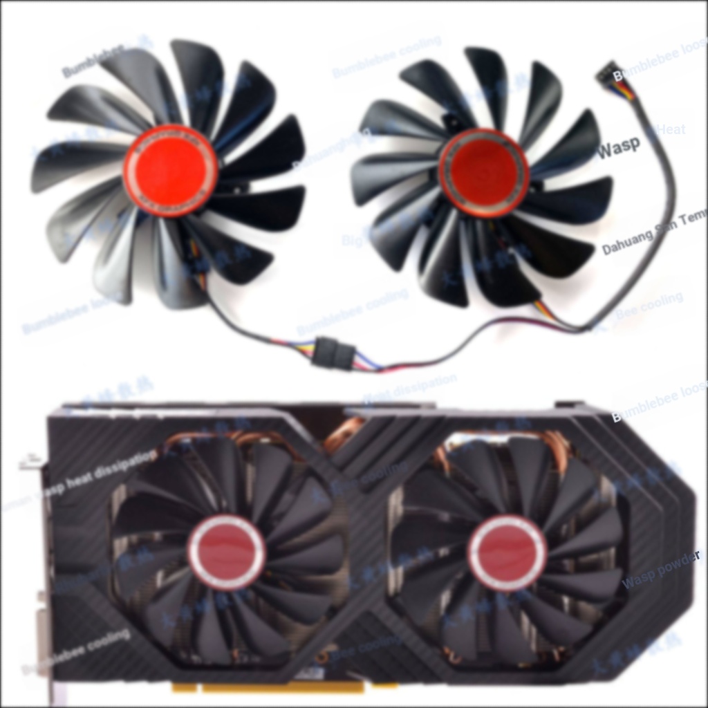 X XFX / XFX RX580 590 4 / 8GB Black Wolf Phiên bản Card Đồ họa Quạt ...