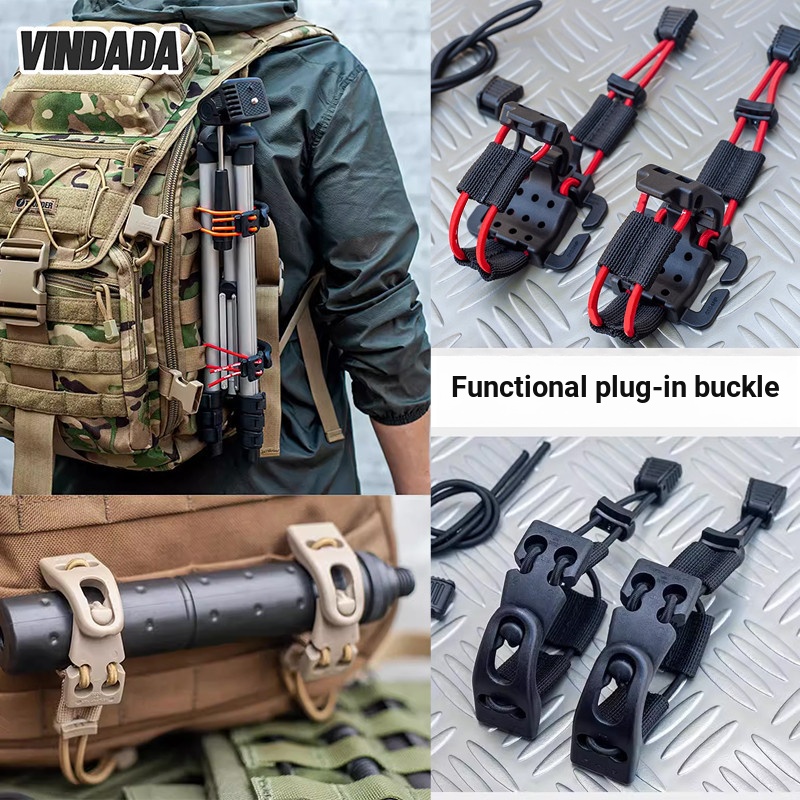 Molle Clip Molle Web Dominator với dây đàn hồi Phụ kiện ba lô đa năng ...