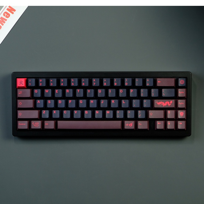 GMK Rồng Đỏ Keycap, 129 Phím Keycaps PBT Cherry Profile DYE-SUB Cá Tính ...