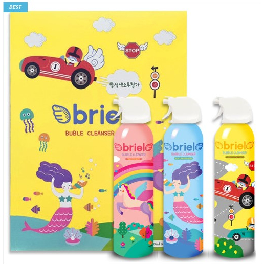 Briel bubble cleanser 200ml bộ 3 cái (xanh + hồng + vàng) | Shopee Việt Nam