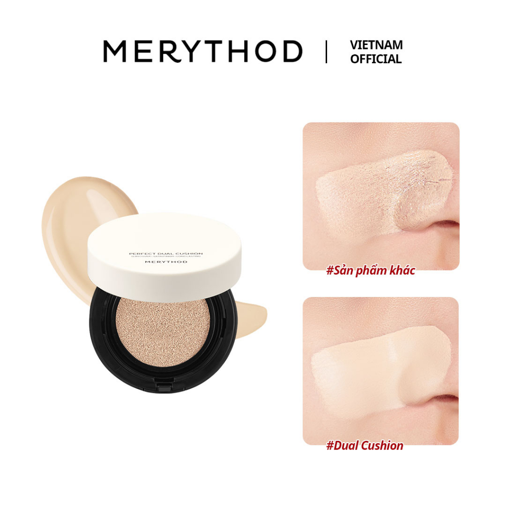 [MERYTHOD] Phấn nước đa công dụng che phủ cao 2 trong 1 Perfect Dual ...