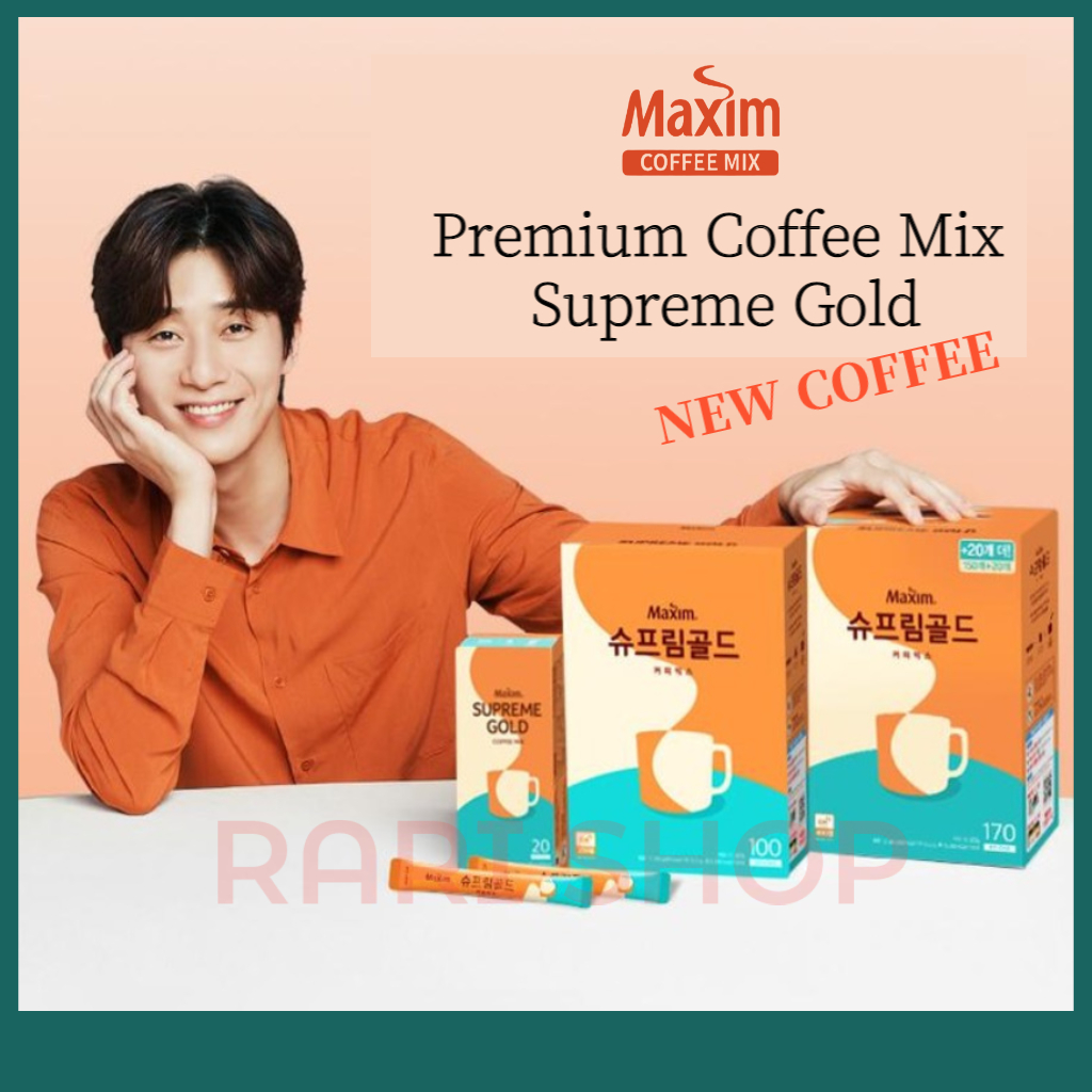 [maxim] Cà phê vàng supreme mới mix (10t, 20t) cà phê hòa tan hàn quốc ...