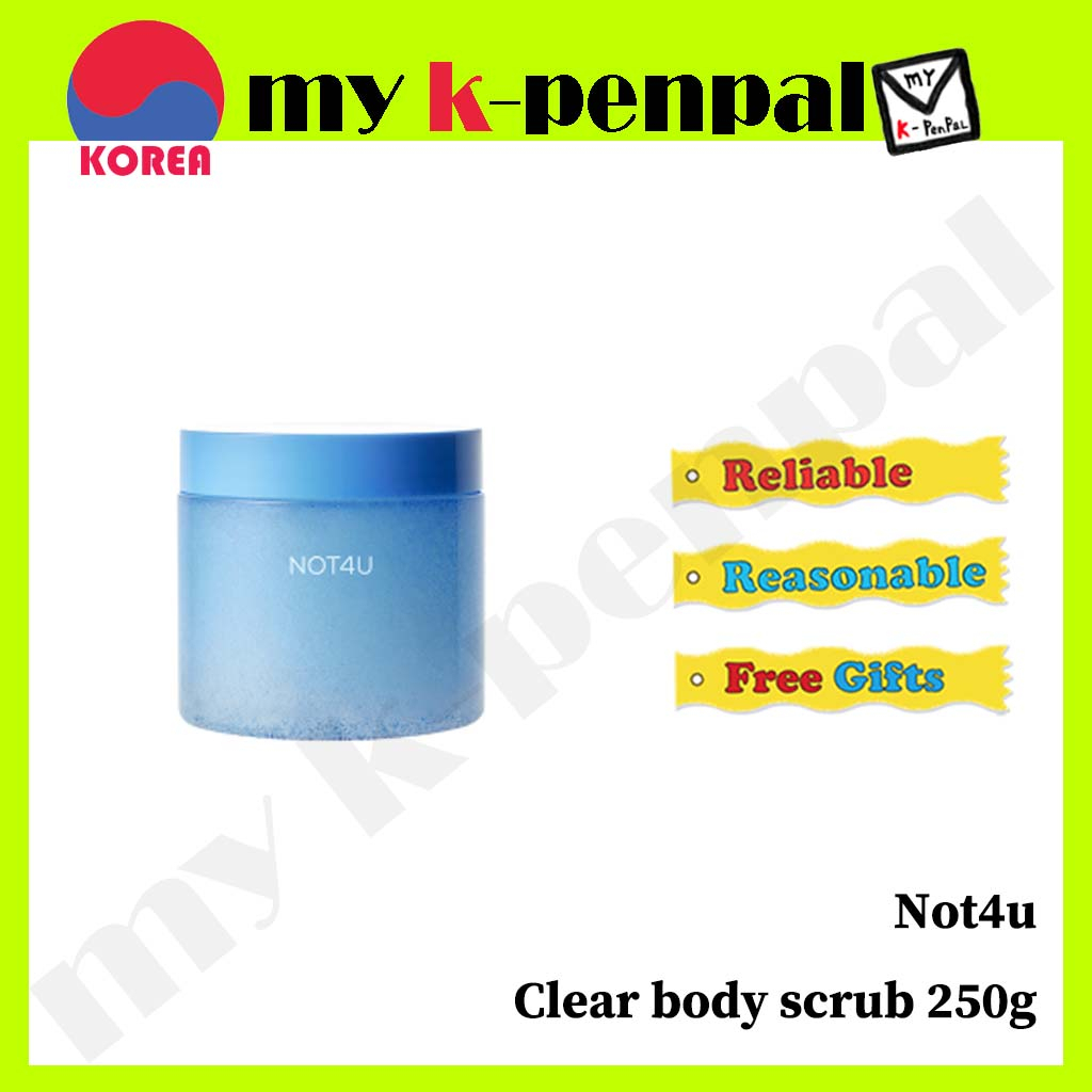 [not4u] Body Scrub Tẩy Tế Bào Chết Toàn Thân Trong Suốt Từ Hàn Quốc 250g | Shopee Việt Nam