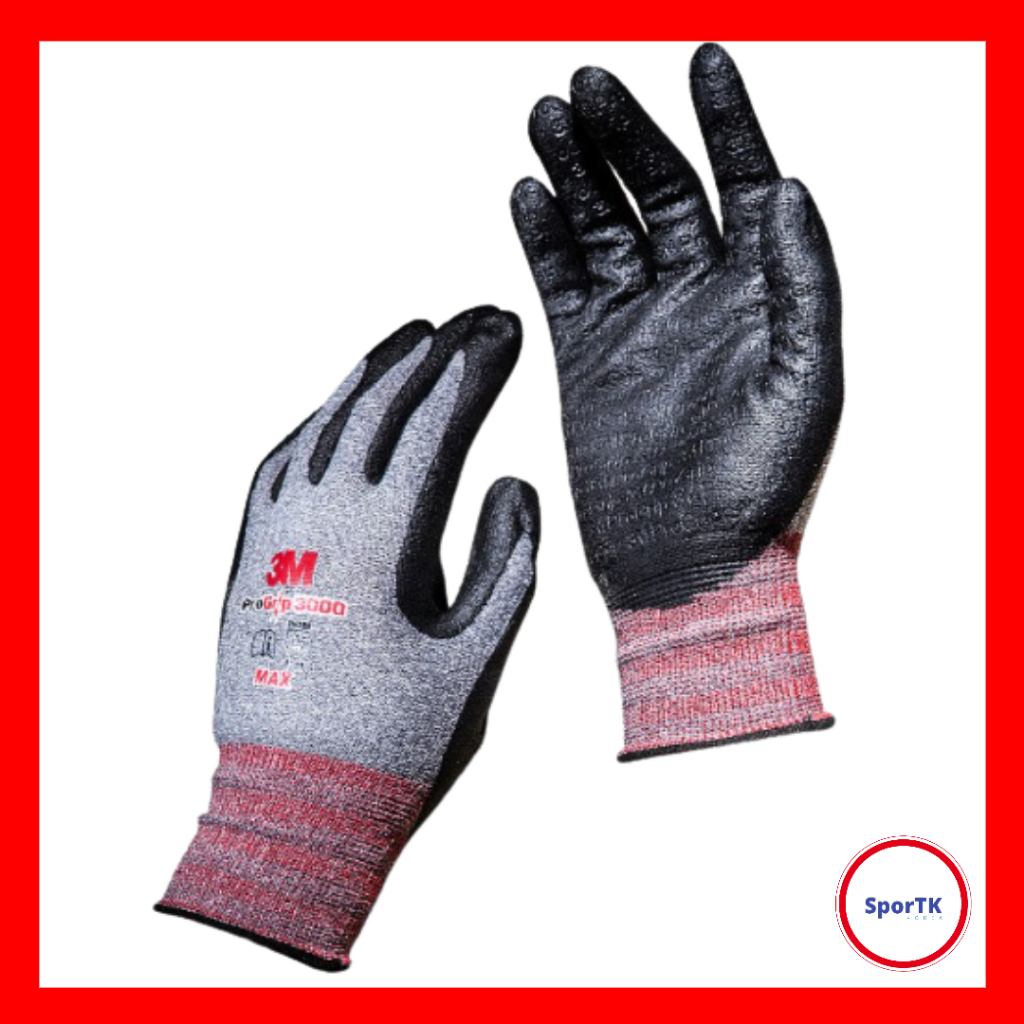 Găng Tay Làm Việc 3M Pro Grip 3000 Max 1P,5P (S / M / L) Đen | Shopee Việt Nam
