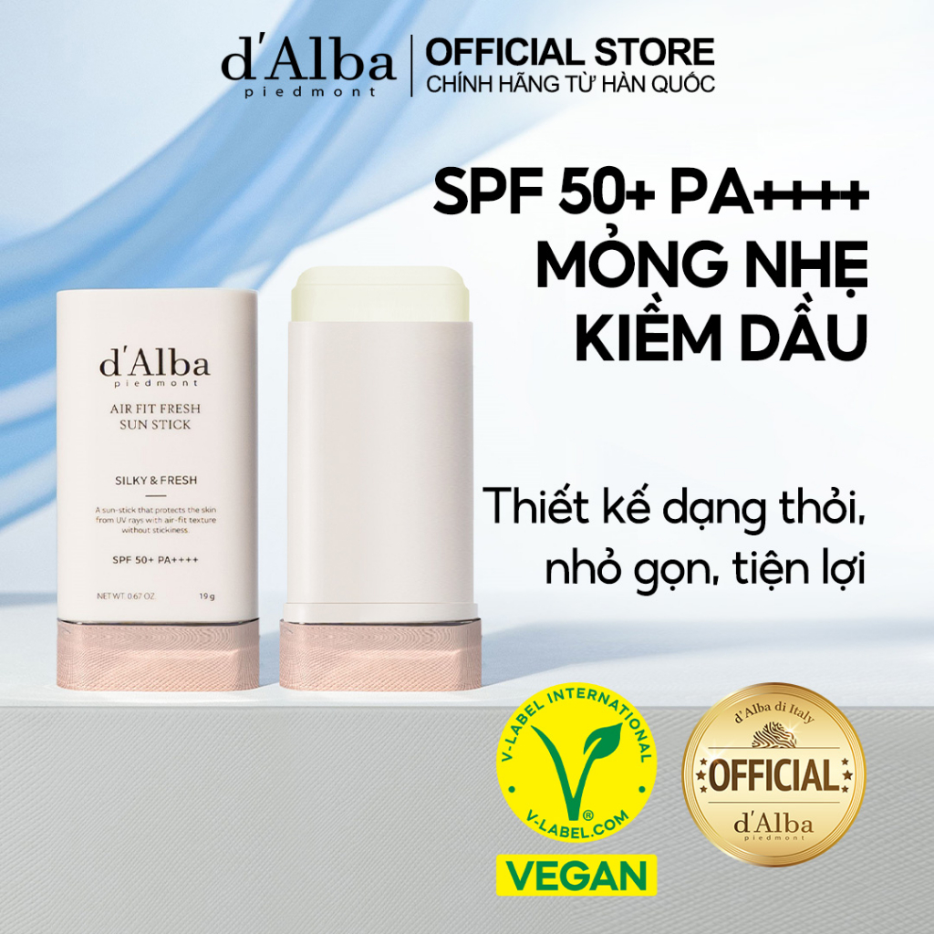 [d'Alba Official] Sáp chống nắng dạng thỏi thuần chay SPF50 + PA ...